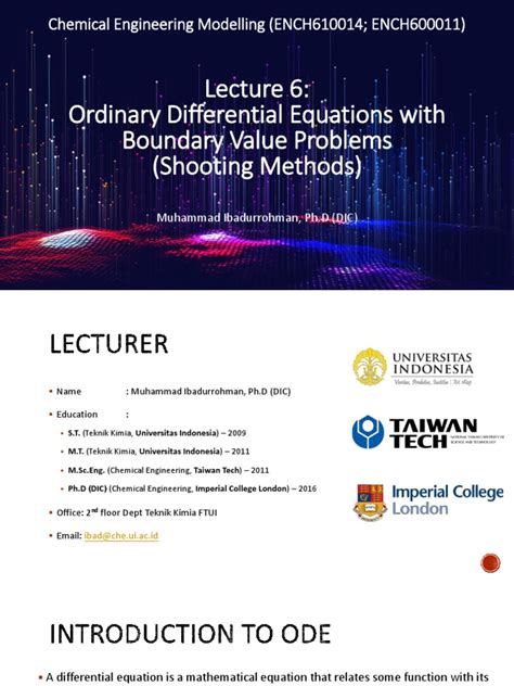 Lec06 Ordinary Differential Equations Bvp Shooting Methods Pdf
