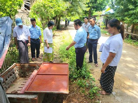 မကွေးတိုင်းဒေသကြီး စည်ပင်သာယာရေးအဖွဲ့ ဒုတိယအင်ဂျင်နီယာမှူးကြီး ဒေါ်သင်းသင်းလှိုင်နှင့်အဖွဲ့ ဆင