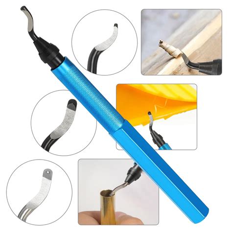 Vastools Deburring Tool With 10 Different Blades With Side Cutters For