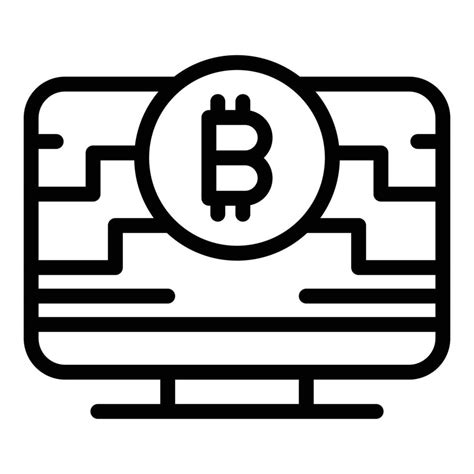 Online Blockchain Icon Outline Style 15895605 Vector Art At Vecteezy