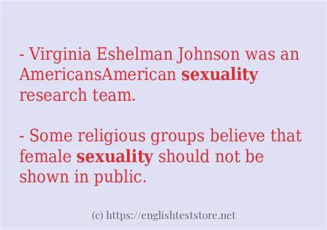 Sexuality In Sentences EnglishTestStore Blog