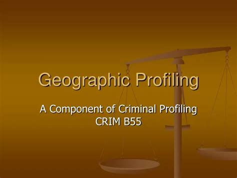ppt geographic profiling powerpoint presentation free download id