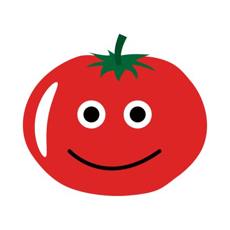 顔つきのトマト 無料イラスト素材素材ラボ