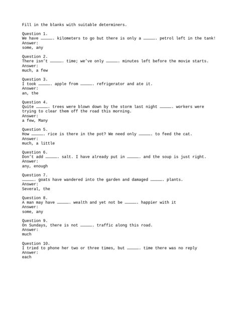 Determiners Samacheer Kalvi Class 12th Pdf