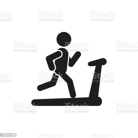 디딜 방 아 아이콘에 남자입니다 벡터 스포츠 일러스트를 실행입니다 러닝머신에 대한 스톡 벡터 아트 및 기타 이미지 러닝머신 아이콘 벡터 Istock