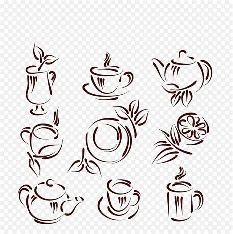 矢量茶杯 茶壶PNG图片素材下载 图片编号8156615 PNG素材网