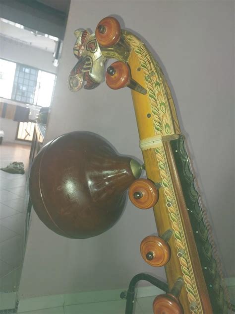 Veenai With Stand Hobbies And Toys Music And Media Musical Instruments On Carousell