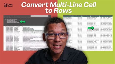 Excel Power Query Converting Multi Line Cells To Multiple Rows Learn Excel