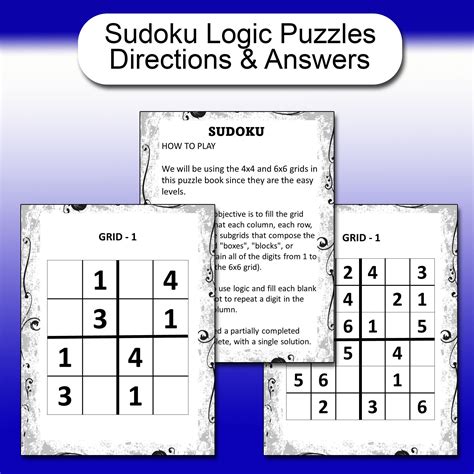 Printable Logic Puzzles PDF Easy Brain Development Memory Boosting Calcudoku Kakurasu