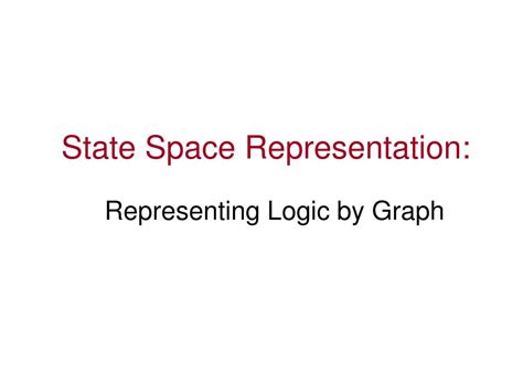 PPT State Space Representation PowerPoint Presentation Free Download ID