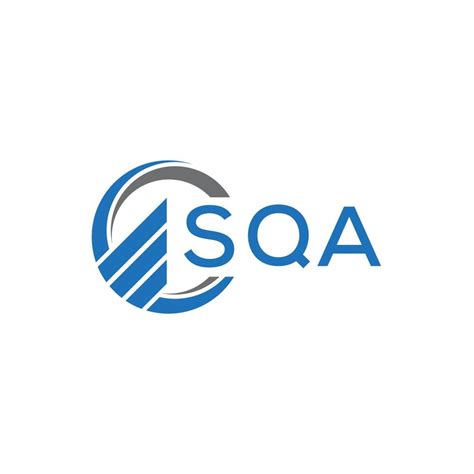 Sqa Flat Accounting Logo Design On White Background Sqa Creative