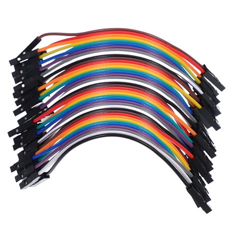 40 Pcs Wiring Kit Wires Breadboard Compatible Female Header Cables