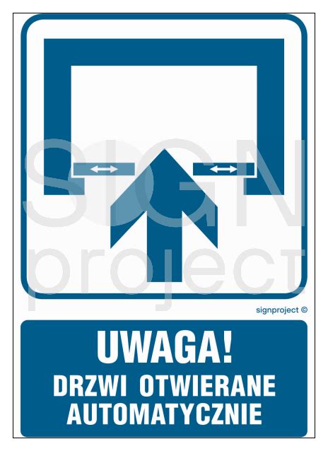 RB013 Attention The Door Opens Automatically 25 X 37 5 Cm FN Folia