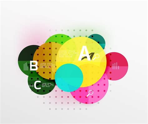 Premium Vector Circle Geometric Abstract Background Vector Template Background For Workflow