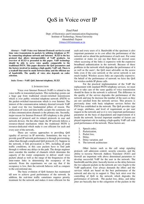 pdf qos in voice over ip