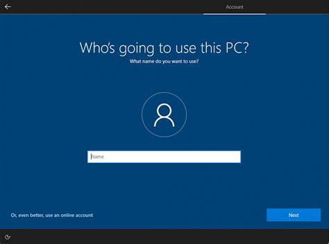 Setting Up A Laptop For First Use No MS Account No Skip Option Windows Forums