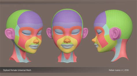 Rafael Juarez Jr Stylized Topology Universal Mesh