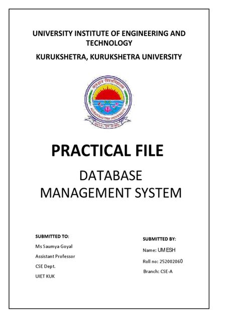 Practical File Database Management System Pdf Relational Database