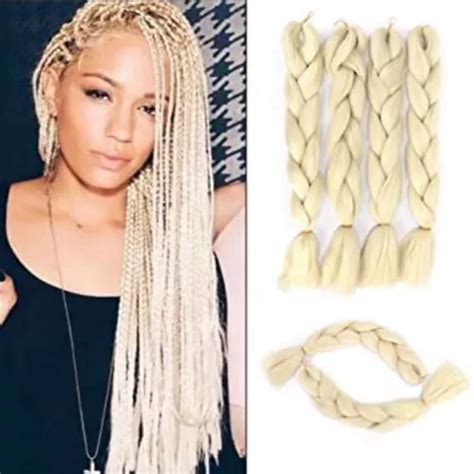 Apliques De Cabelo Fibra Sintética Misol Estilo Extensões Loiro 613 De 60cm 1 Mecha Por