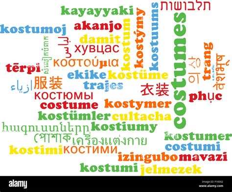 Background Concept Wordcloud Multilanguage International Many Language Illustration Of Costumes