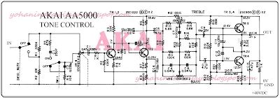 TONE CONTROL 2 TRANSISTOR DENGAN SUPPLAI 40VDC OCL OTL BTL TC EQ PRE