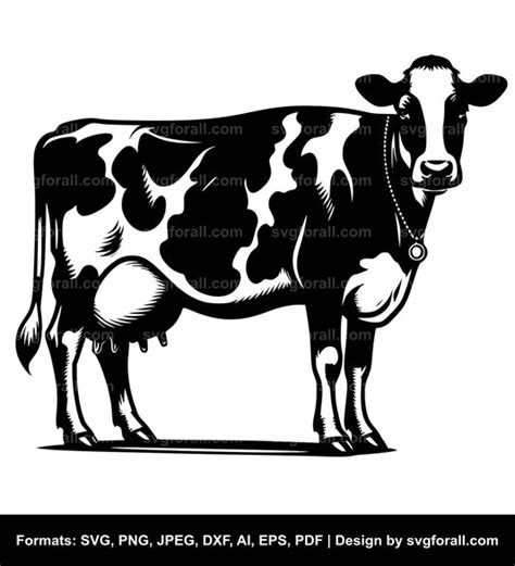 Holstein Dairy Cow Svg