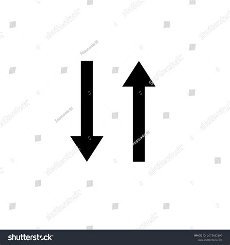 Arrows Outline Vector Icon Direction Symbol Stock Vector Royalty Free 2075622190