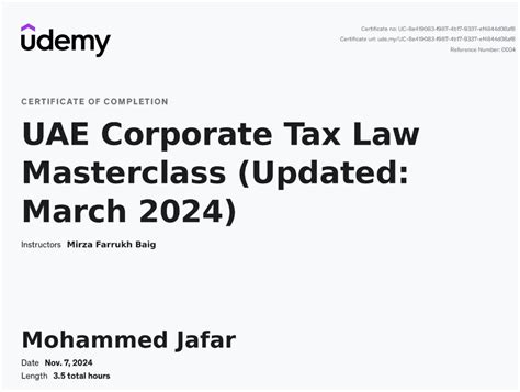 Im Happy To Share That Ive Obtained A New Certification Corporate Tax Certification From