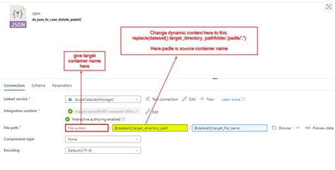 azure data factory dynamic path value for the storage event trigger