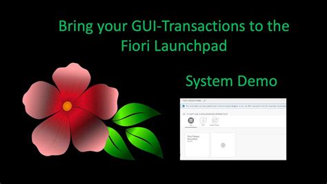 How To Take Gui Transactions To Fiori In Sap S4hana Youtube