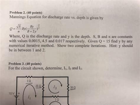 Solved In Problem Use Newton Raphsons Method To Solve Chegg