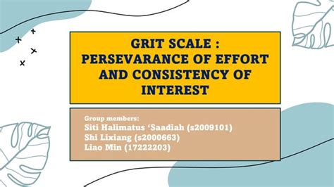 Grit Scale Group Pptx