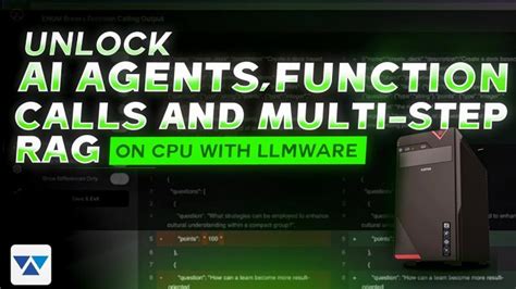 virendra singh on linkedin unlock ai agents function calls and multi step rag with llmware