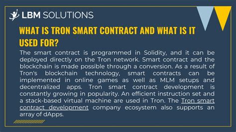 Ppt Tron Smart Contract Development Powerpoint Presentation Free