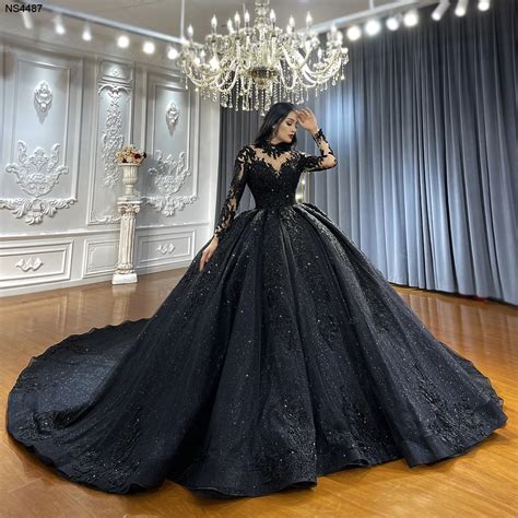 Black Ball Gown Wedding Dresses