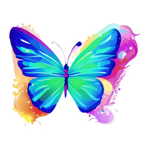 Butterfly Splash Art · Creative Fabrica