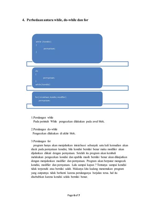 Perulangan Pada Java Pdf