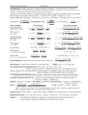 Midterm Formula Sheet Pdf Multinational Corporate Finance Formula Page Exchange Rates S A B T