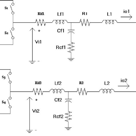 Model Of A System With Two Parallel Connected Pwm Inverters Supplying A