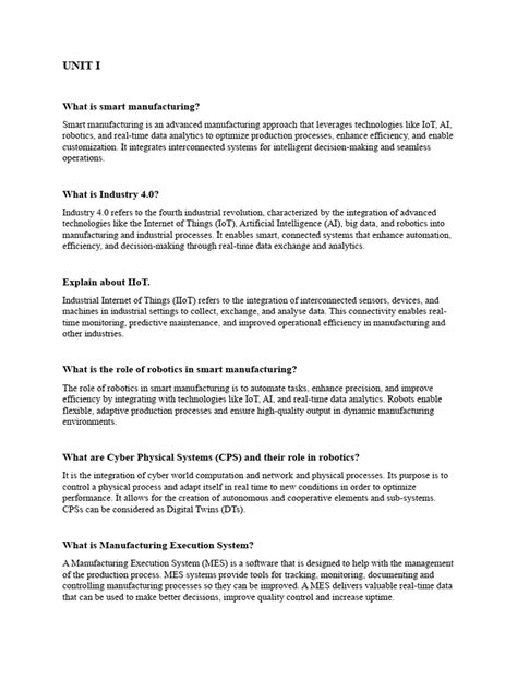Robotics 2 Marks Pdf Computer Vision Robotics