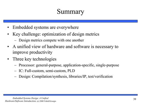 Introduction To Embedded System Chapter Intro Ppt