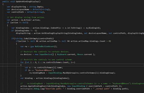 Rebinding Keys Isnt Reflected In Existing Controlschemes Unity Engine Unity Discussions