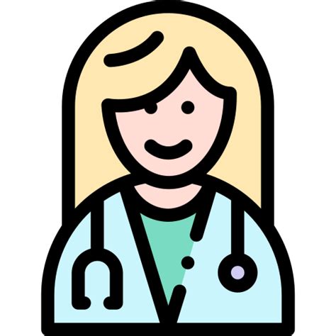 Doctor Detailed Rounded Lineal Color Icon