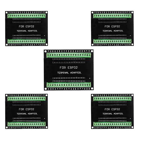Aediko 5pcs Esp32 Breakout Board Gpio 1 Into 2 For 38 Pins Narrow Version Esp32 Esp Wroom 32