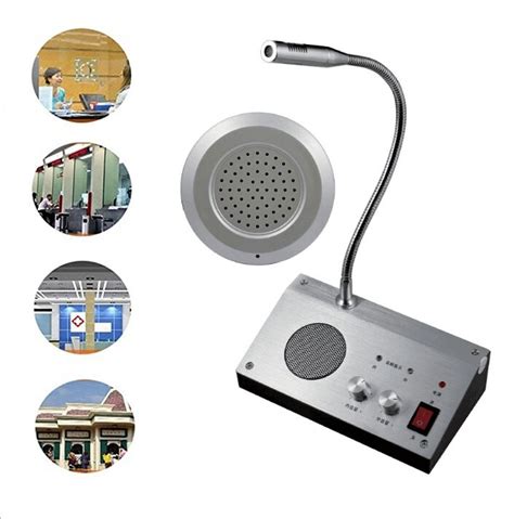 Dual Way Window Counter Intercom Speaker System Ti Grandado