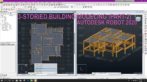 Three Storied Building Modeling Part 2 In Autodesk Robot 2020 Revit News