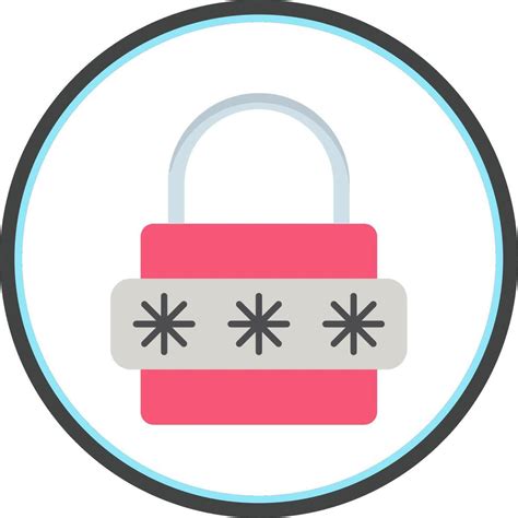 Password Flat Circle Icon 38832602 Vector Art At Vecteezy