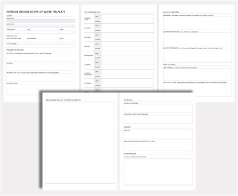 Interior Design Scope Of Work Template