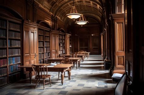 Premium Ai Image Closed Public Library