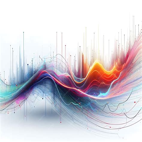 Abstract Digital Technology Data Visualization Background Premium Ai Generated Image